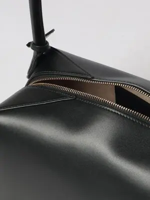 Alaïa Le Bouledogue Smooth Calfskin Leather Shoulder Bag - Black