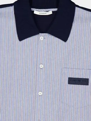 Givenchy Bi Striped Cotton Bowling Shirt