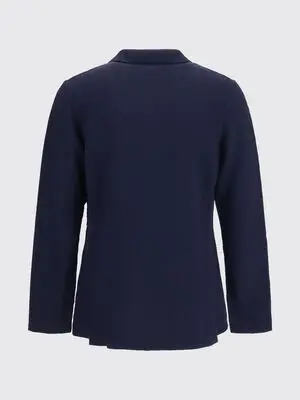 LARDINI Double-breasted Slim Fit Wool Blazer With Classic Lapels