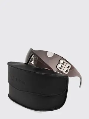 Balenciaga Rectangular Shield Sunglasses In Acetate With Metal Logo
