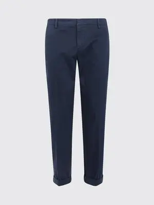 DONDUP Slim Fit Cuffed Stretch Cotton Chino Trousers