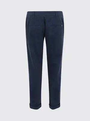 DONDUP Slim Fit Cuffed Stretch Cotton Chino Trousers