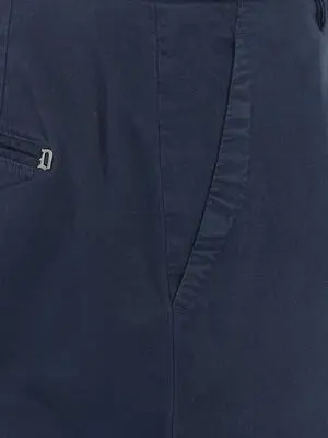 DONDUP Slim Fit Cuffed Stretch Cotton Chino Trousers