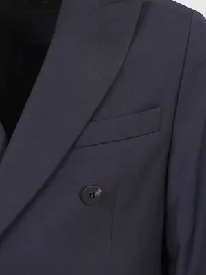 RRD Double-breasted Peak Lapel Blazer In Wool Blend