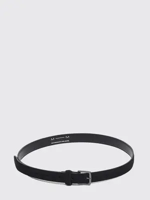 Max Mara Suede Leather Belt With Pin Buckle - Black