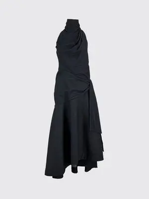 Zimmermann Valiant Asymmetrical Denim Halterneck Midi Dress