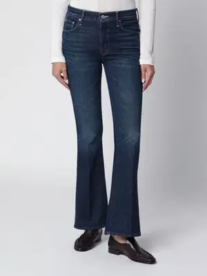 MOTHER Slim Fit Flared Jeans In Mid-rise Cotton With Five Pockets