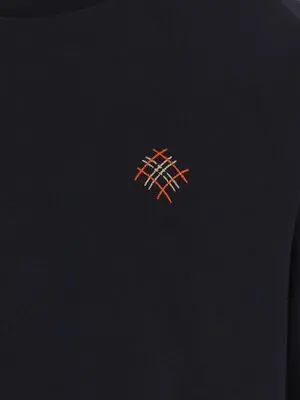 Burberry Crewneck Cotton T-shirt With Equestrian Knight Logo