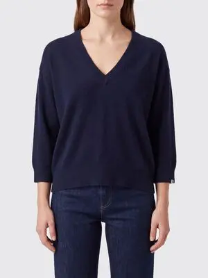 Extreme Cashmere 100% Cashmere V-neck Long-sleeved Sweater - Blue