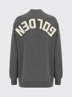GOLDEN GOOSE Cotton V-neck Cardigan With Back Logo