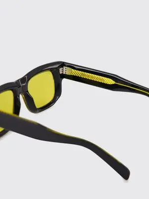 CUTLER & GROSS Rectangular Acetate Sunglasses