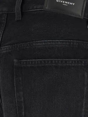 Givenchy Straight-fit Cotton Denim Jeans With Contrast Logo