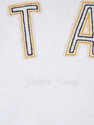 GOLDEN GOOSE Oversized Cotton Sweatshirt With Contrast Logo And Dropped Shoulders