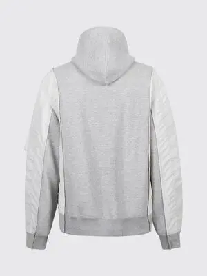 Sacai Zipped Cotton Hoodie With Slit Pockets