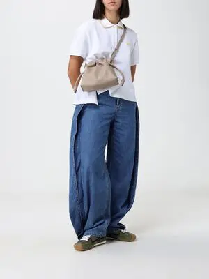 Loewe High-waisted Wide-leg Baggy Jeans In Cotton Denim