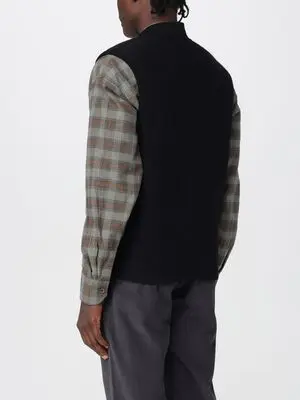 Universal Works Wool Vest With Bomber Collar And Patch Pockets