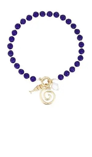 LOVERS AND FRIENDS Moana Beaded Necklace - Blue