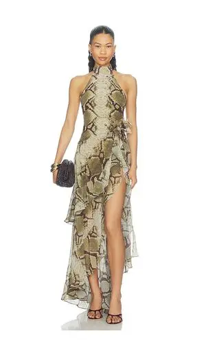 Retrofete Nevae Chiffon Dress In . Also