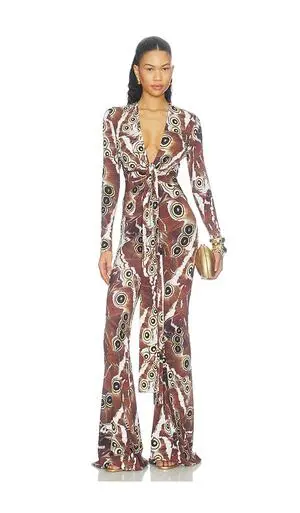 Roberto Cavalli Jumpsuit In . Also - Brown