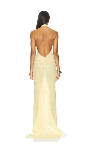 SKETCH-Y Media Gown With Train In . Also