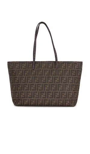 FWRD RENEW Fendi Zucca Roll Tote Bag