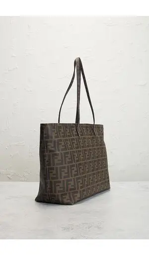 FWRD RENEW Fendi Zucca Roll Tote Bag