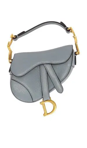 FWRD RENEW Dior Micro Saddle Bag - Blue