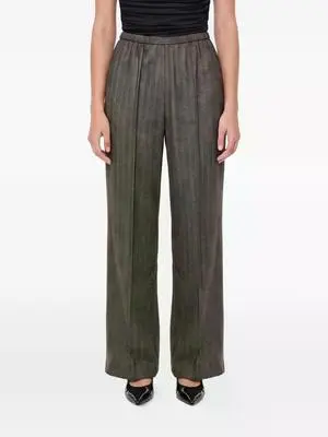 FORTE_FORTE Herringbone-pattern Trousers