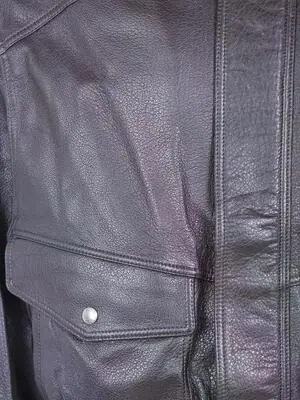 DUNST Elasticated-hem Leather Jacket