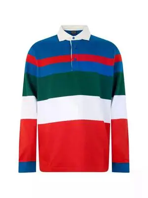 Paul & Shark Striped Long-sleeve Polo Shirt