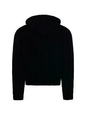 DUNST Ribbed-knit Zip-up Hoodie