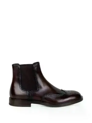 Fratelli Rossetti Brogue-detail Leather Chelsea Boots
