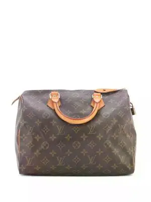 LOUIS VUITTON Speedy Handbag Monogram Canvas 30 Satchel