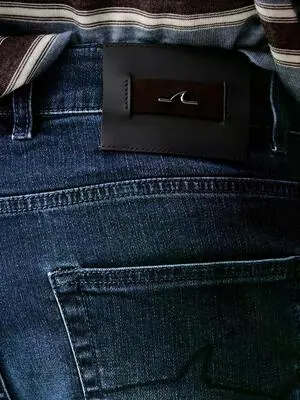 Paul & Shark Logo-patch Whiskered Jeans