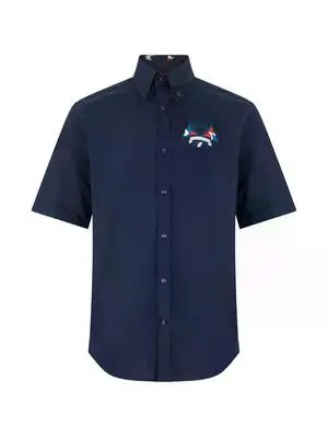 Paul & Shark Logo-embroidered Button-down Shirt