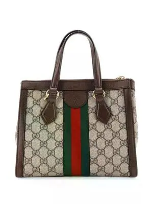 Gucci Ophidia Top Handle Gg Coated Canvas Small Tote Bag