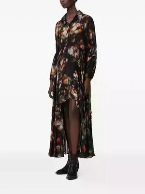 ALLSAINTS Floral-print Ruffled Dress