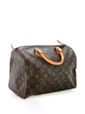 LOUIS VUITTON Speedy Handbag Monogram Canvas 30 Satchel