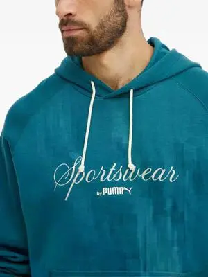 PUMA Logo-embroidered Drawstring Hoodie