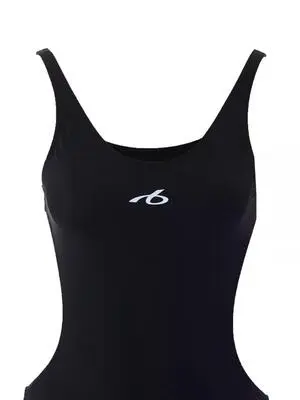 Balenciaga Logo-print Cut-out Swimsuit