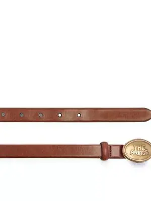 THE BRIDGE Logo-plaque Leather Belt
