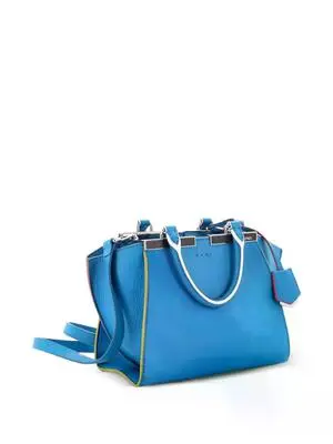Fendi 3jours Bag Leather Mini Crossbody Bag - Blue