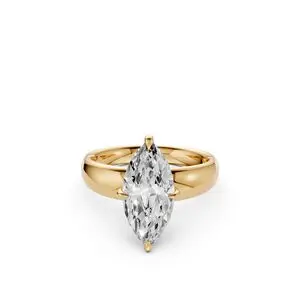 AYA FINE JEWELRY Elara Marquise Cut Igi Certified Lab Grown Diamond Solitaire Engaget Ring In Gold - Yellow