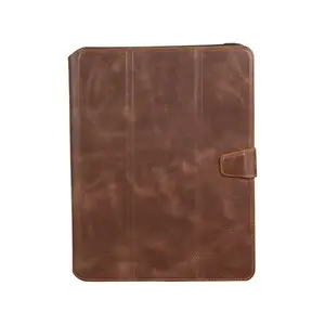 LEATHERE Handcrafted Leather Case For Ipad Pro Eleven Dark - Brown