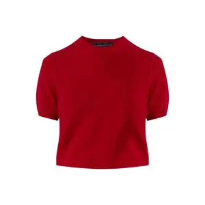 HELEN MCALINDEN Gemma Ruby Cashmere Crew Neck T-shirt