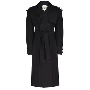 IN.K II Convertible Relaxed Fit Trenchcoat - Black