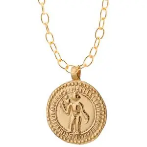 GODDESS CHARMS Aquarius Zodiac Charm Necklace Set Vermeil - Gold