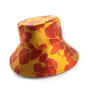 SIBI HATS The Lady Of The Camellias – Floral Silk Blend Floppy Hat - Brown