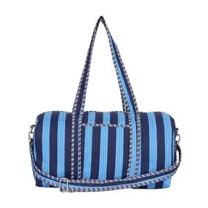 CYC The Striped Cotton Weekender Navy