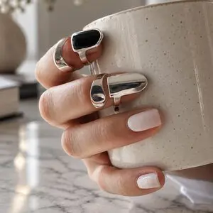 NOWART JEWELRY Nail Art Ring - Silver